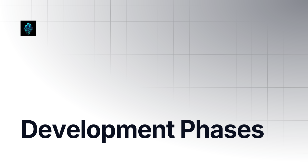 Development Phases | SynCity Docs